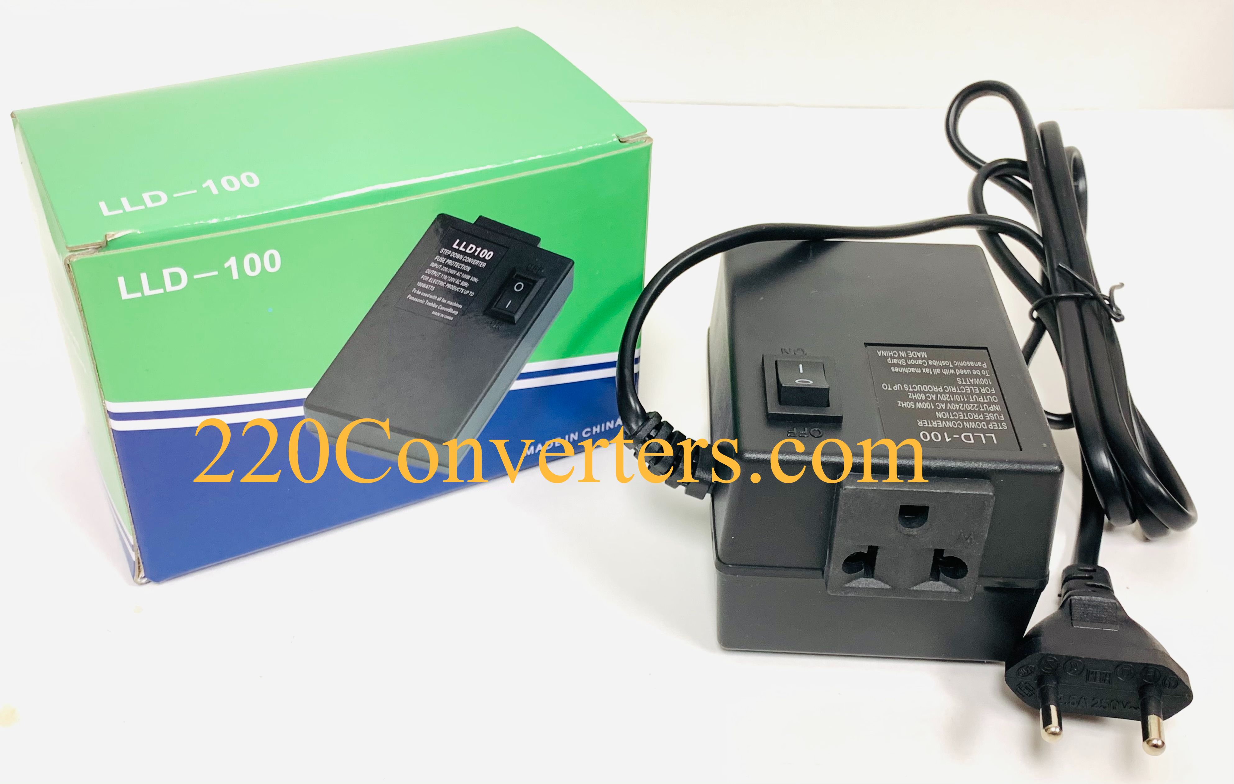 Norstar LLD100 100-Watt Compact Voltage Converter 220v to 110v Transformer